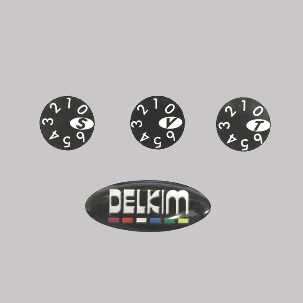 Replacement Sticker Set (Logo Dome + S,V & T) - Delkim